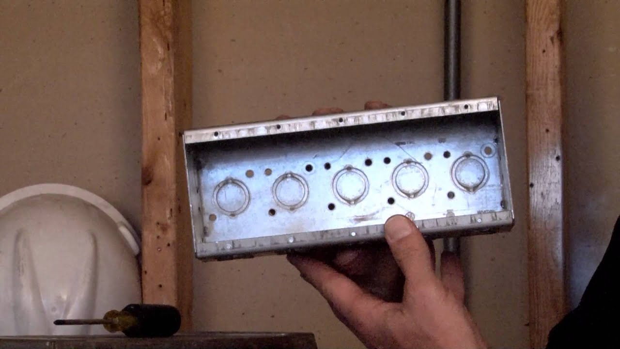 Masonry Boxes: Solid, 3-1/2" Deep, Five Gang Masonry Box TB-535 - YouTube