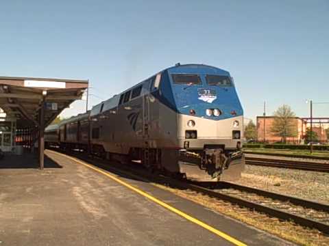 Amtrak Carolinian 80 leaving Raleigh NC - YouTube