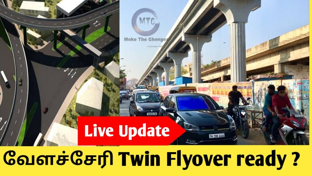 Velachery Flyover latest Live update | Velachery Twin Flyover | Chennai ...