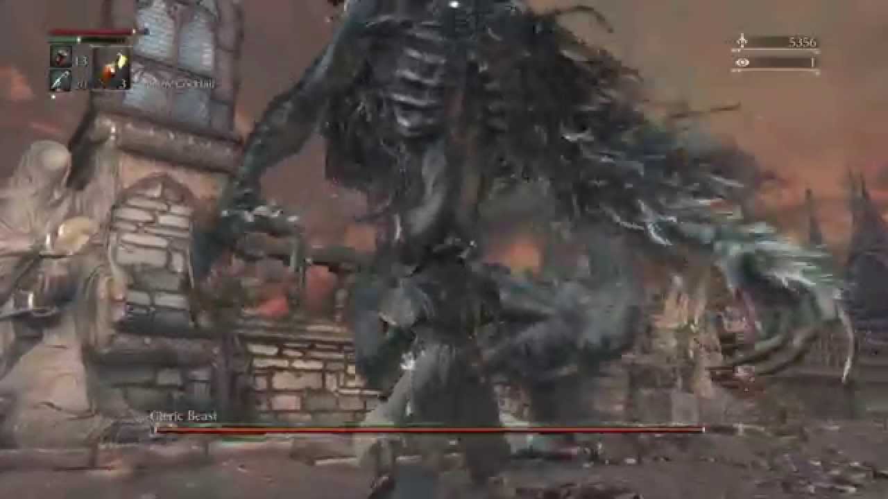 Bloodborne™ first boss - YouTube