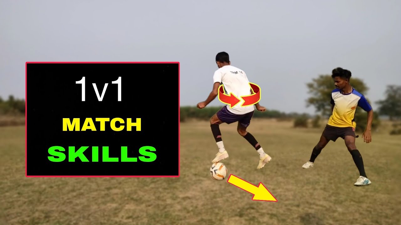 1v1 Easy Football Skills to Beat Defenders / How to Beat Defenders In ...
