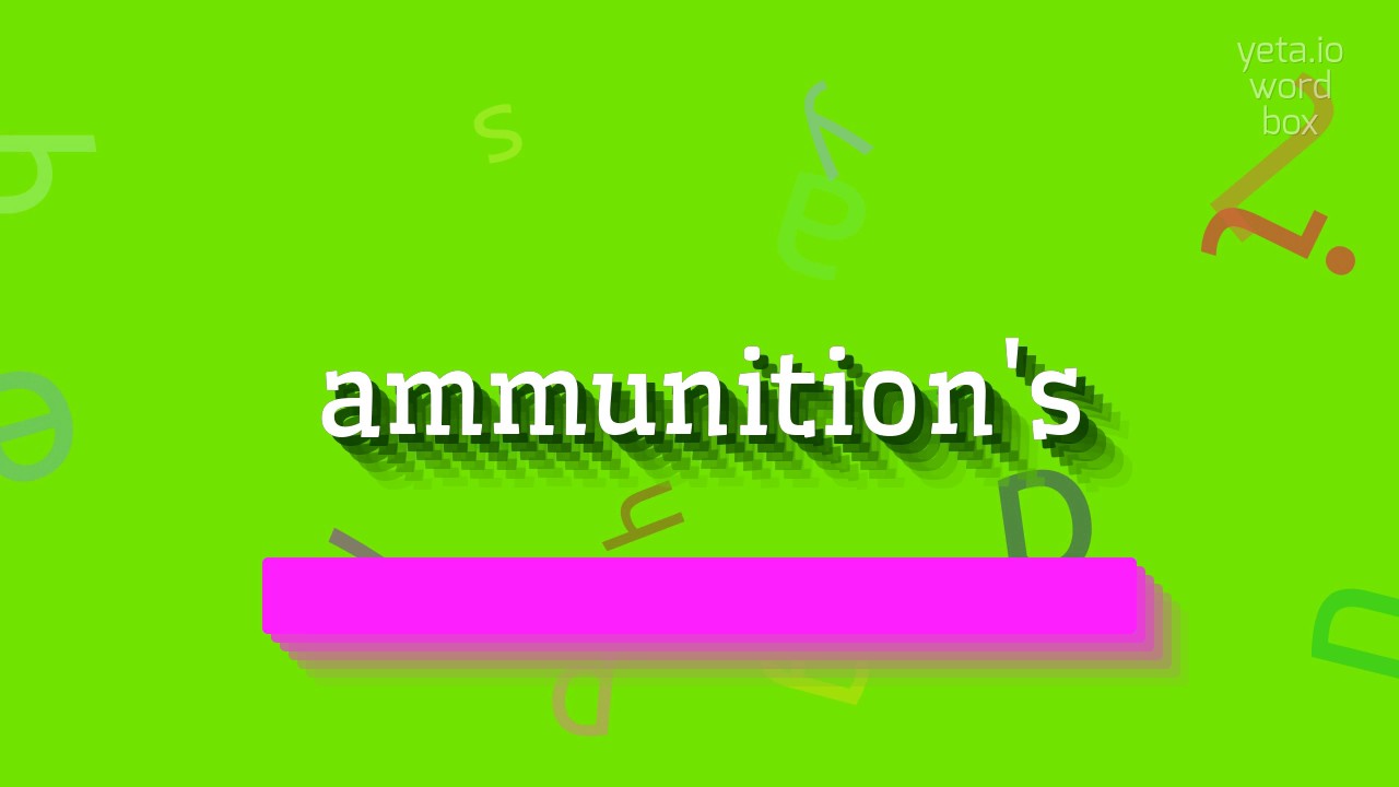 How To Say ammunition s High Quality Voices YouTube how-to-say-ammunition-s-high-quality-voices-youtube