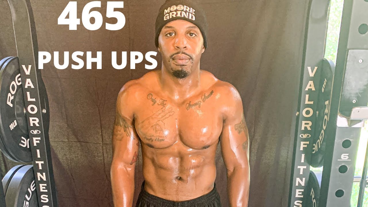 HIGH VOLUME PUSH UP WORKOUT AT HOME | 465 Push Ups for Breakfast | Raw Workout - YouTube