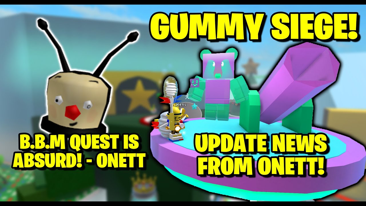Gummy Siege! Update NEWS! BBM QUEST...! - Bee Swarm Simulator - YouTube