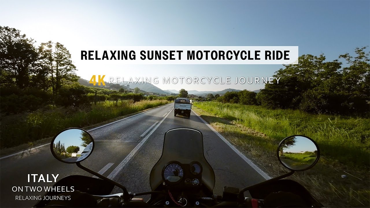 Relaxing Sunset Motorcycle Ride POV | DJI Osmo Action 3 | Scenic ...