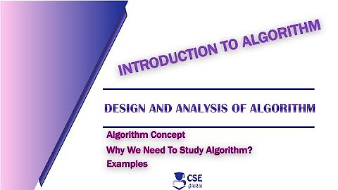 Design & Analysis of Algorithm - YouTube