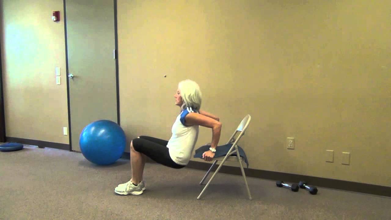 50 Plus Fitness: Tricep Dips - YouTube