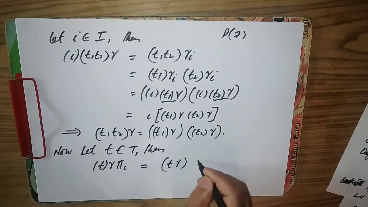 Lecture 5.2 Product Semigroup and Full transformation Semigroup - YouTube