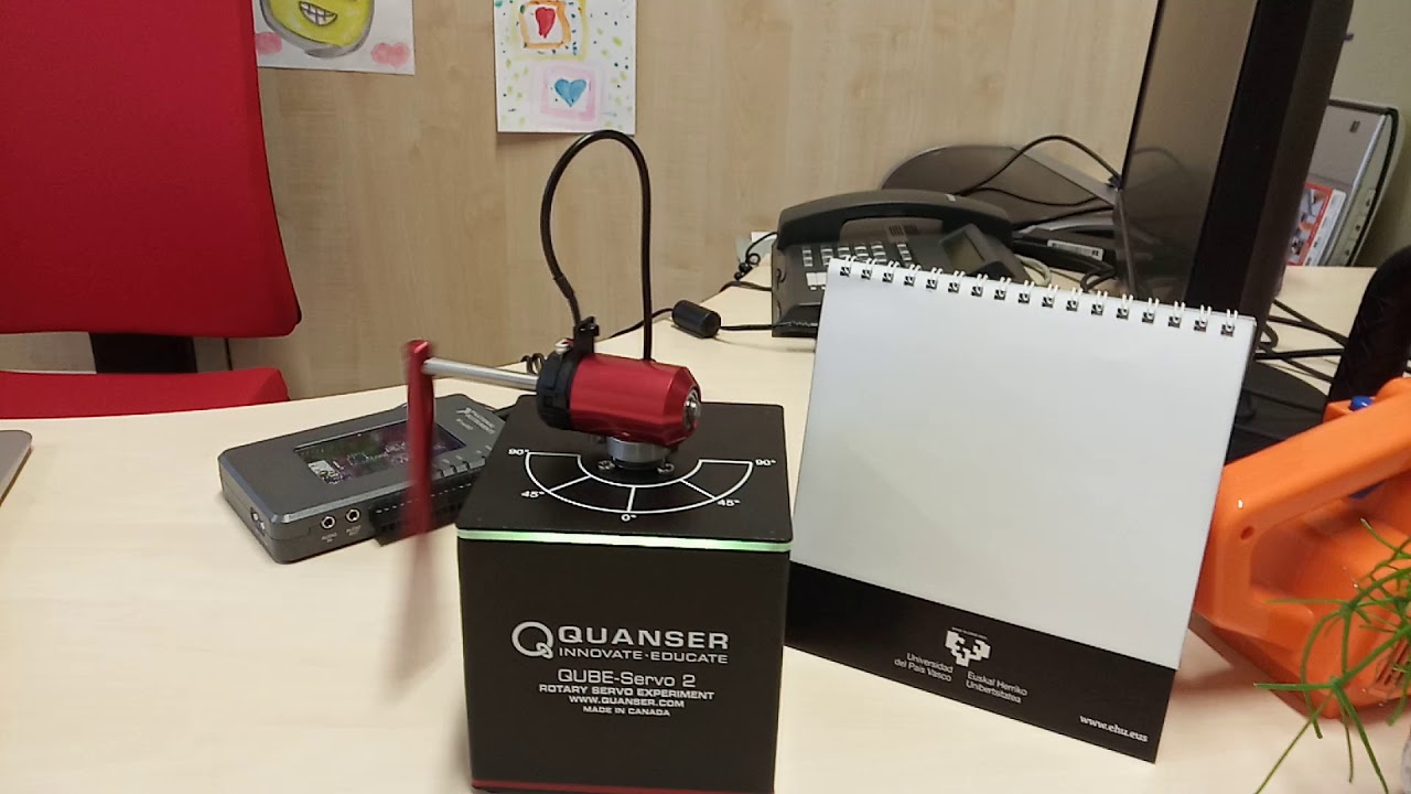 Quanser QUBE controlled via SPI with NI myRIO - YouTube