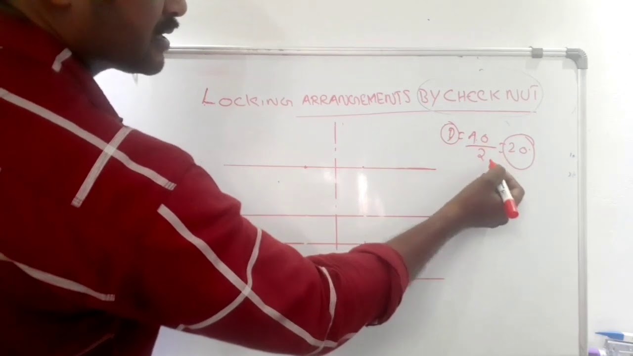 LOCKING ARRANGEMENT BY LOCK NUT OR CHECK NUT - YouTube
