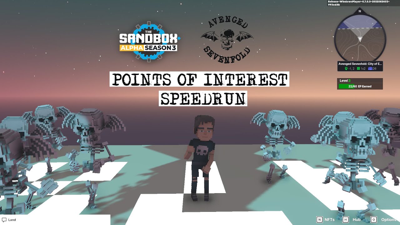The Sandbox Alpha Season 3 POINTS OF INTEREST QUEST SPEEDRUN - Avenged ...