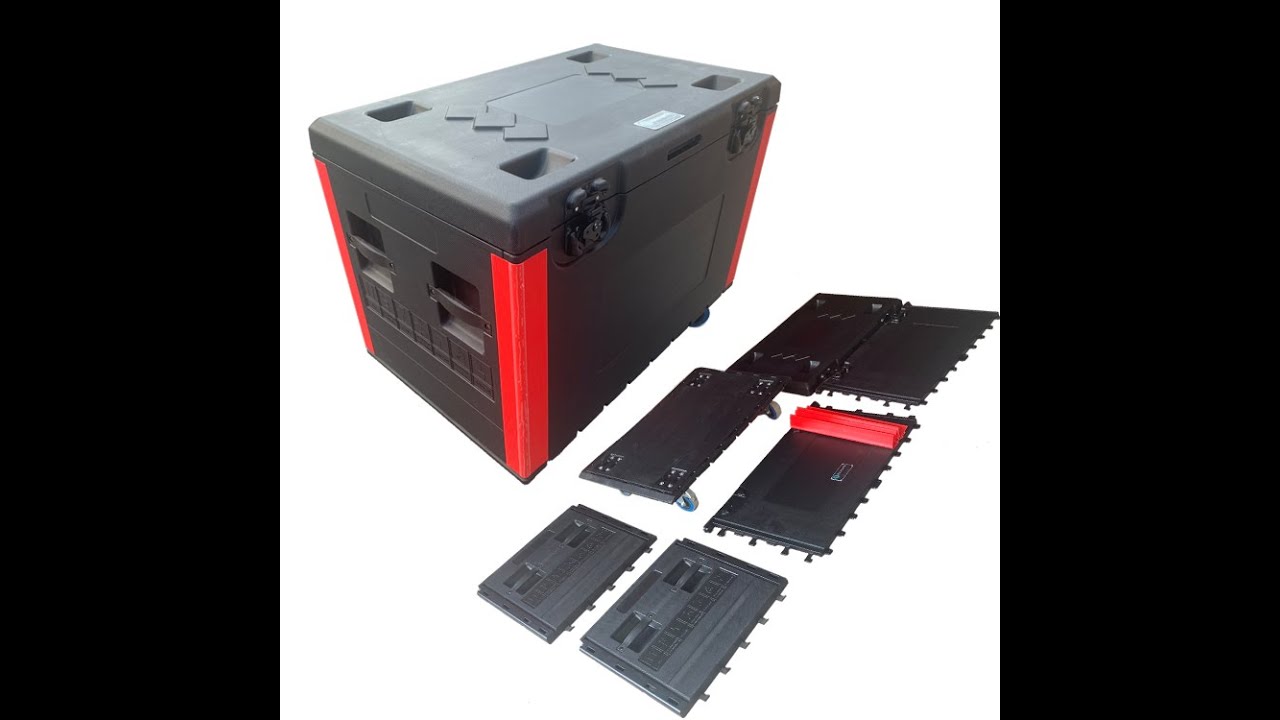 assemble the HDPE flight case utility trunk pack case LED display case ...