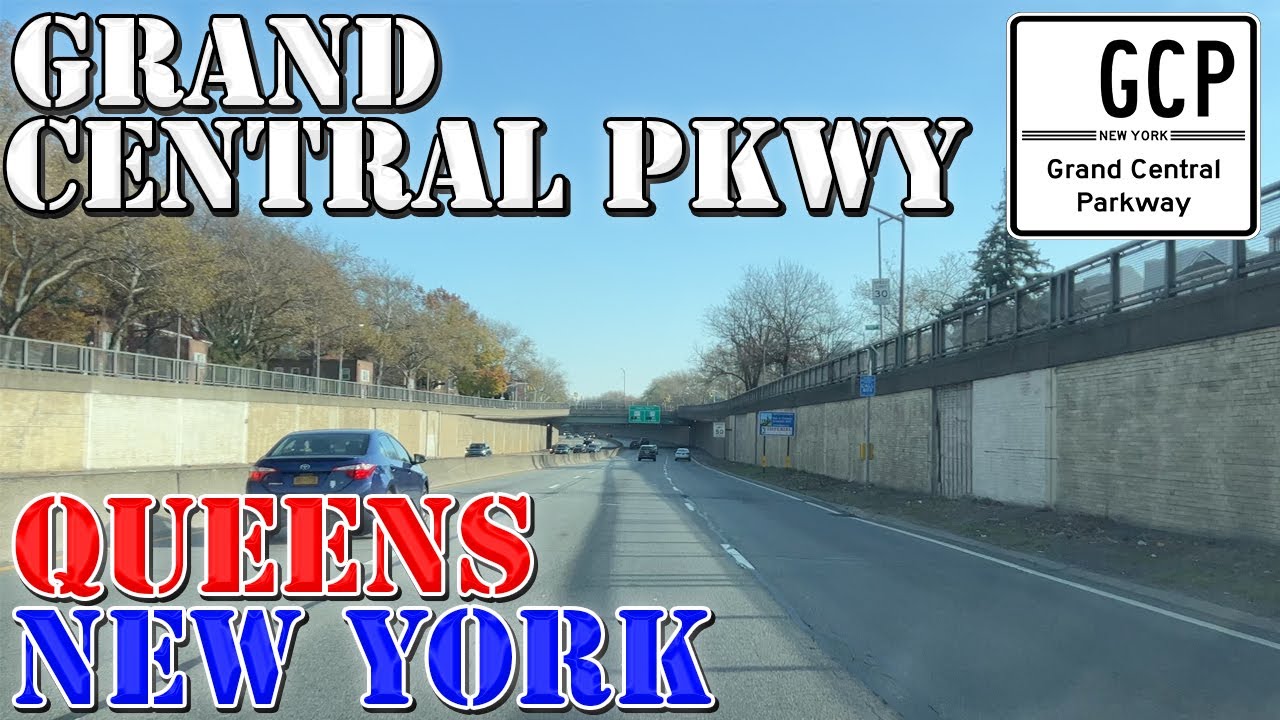 Grand Central Parkway East - Queens - New York - 4K Highway Drive - YouTube