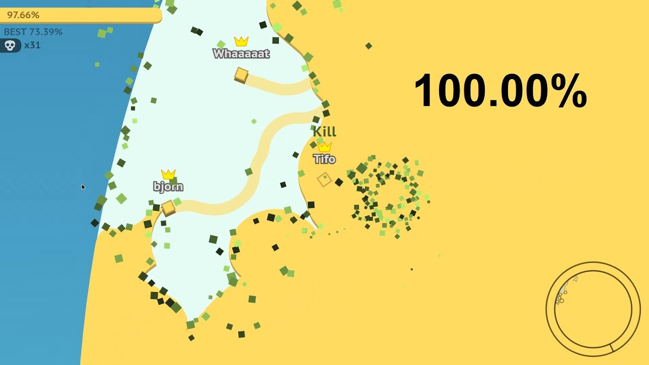 Paper.io 2 [Teams] Map Control: 100.00% - YouTube