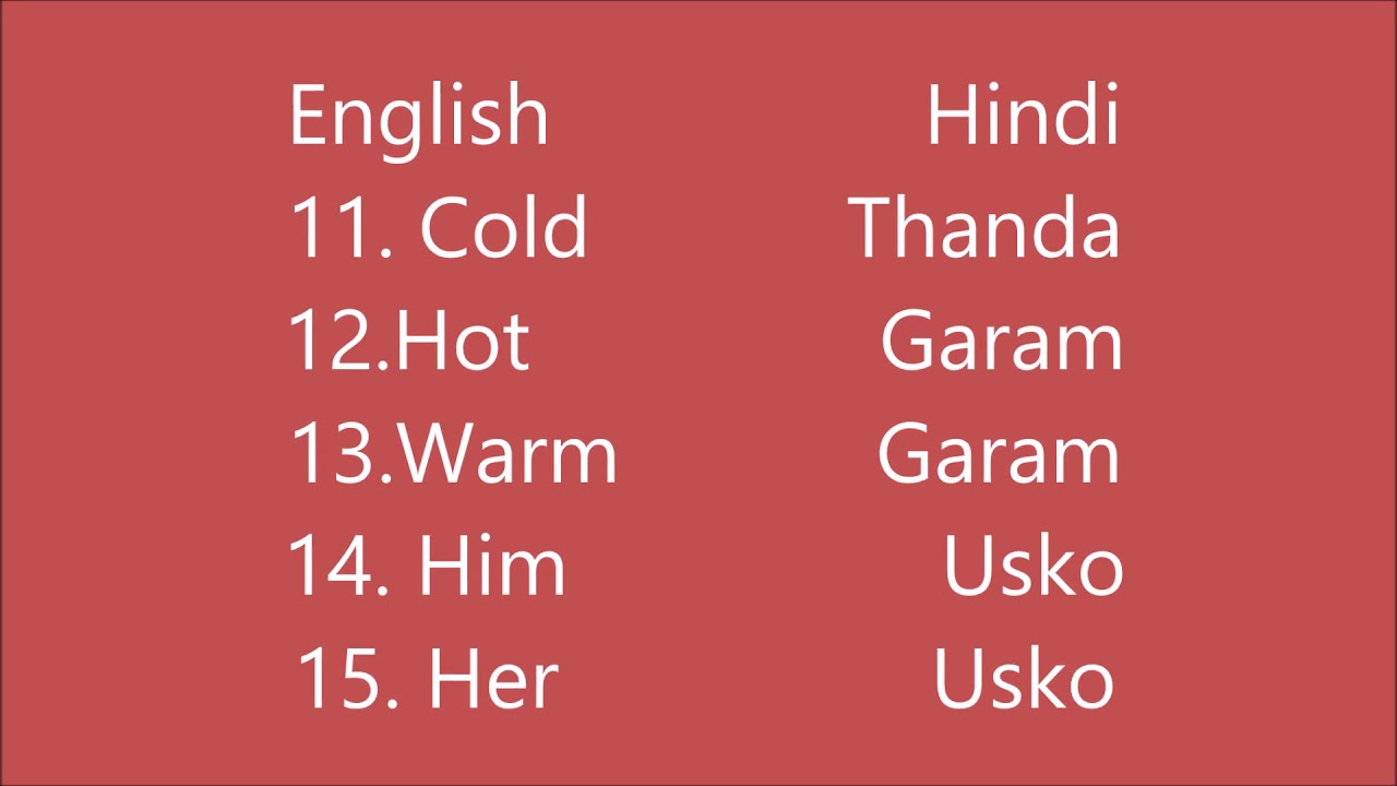 Top 25 Hindi Words Important English Words Important Hindi Words Daily top-25-hindi-words-important-english-words-important-hindi-words-daily