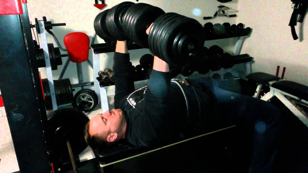 Db bench 55 kg - YouTube