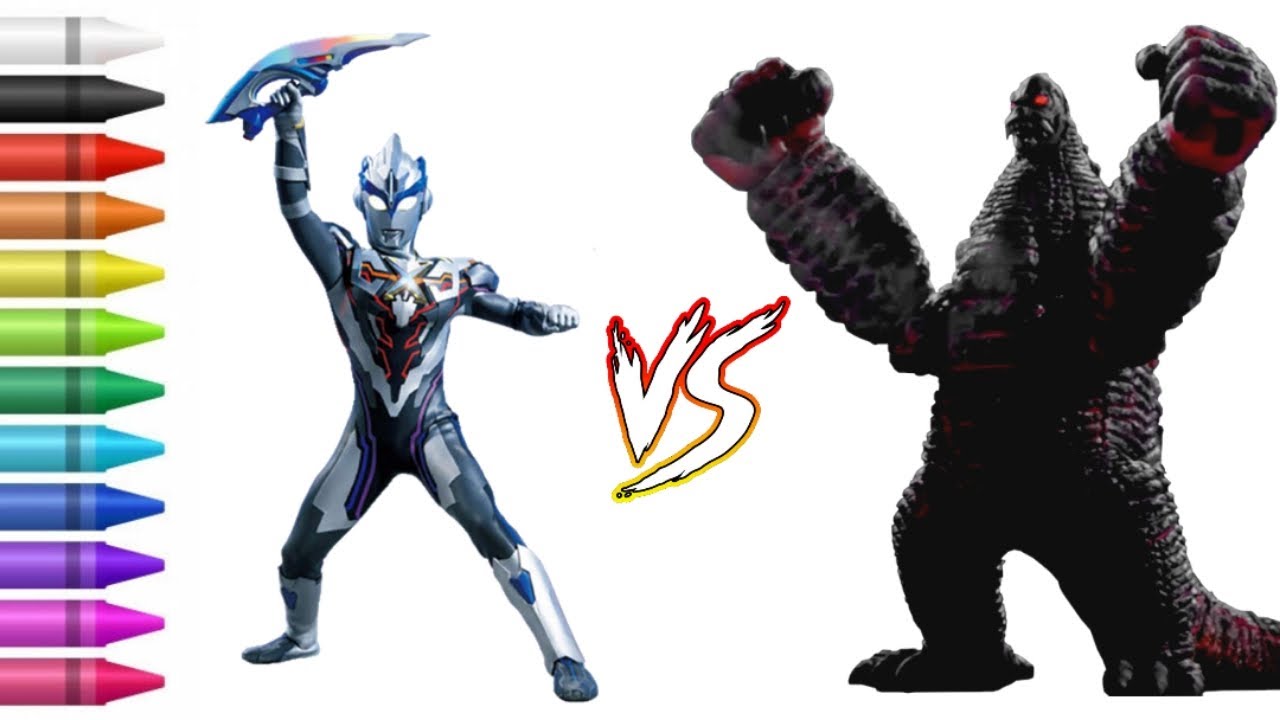 MEWARNAI ULTRAMAN X-LUGGER VS EX-RED KING | Elektronomia - Sky High ...
