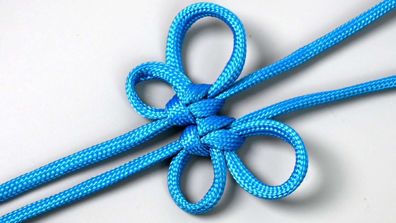 How to make a decorative butterfly knot - YouTube