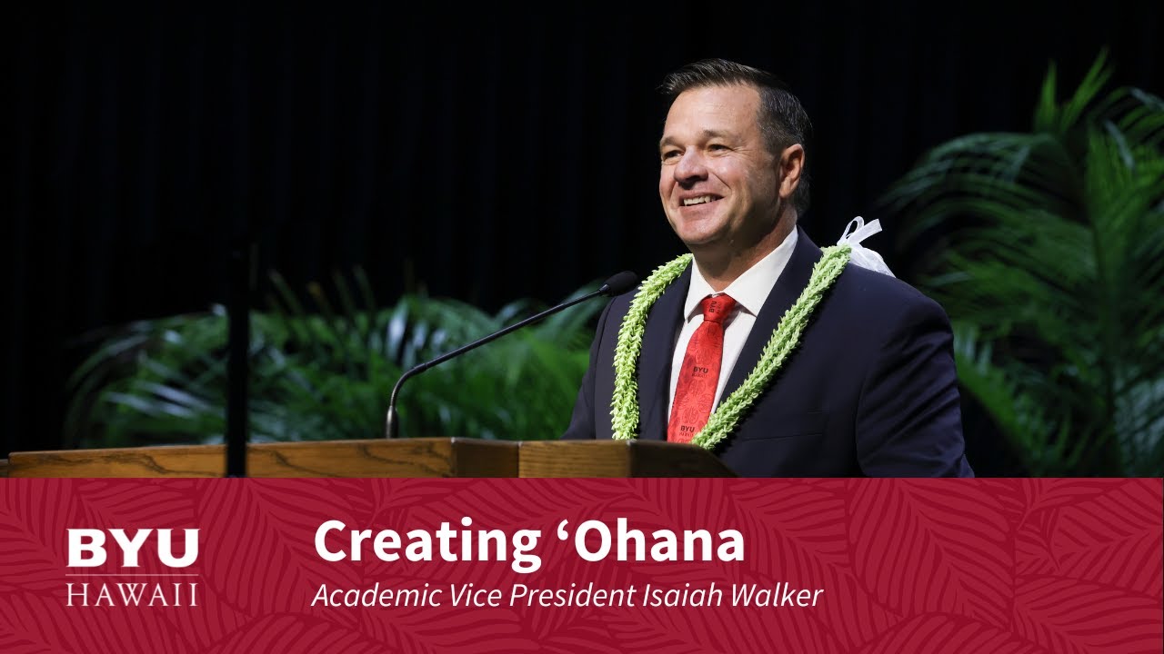 Creating 'Ohana | Academic Vice President Isaiah Walker - YouTube
