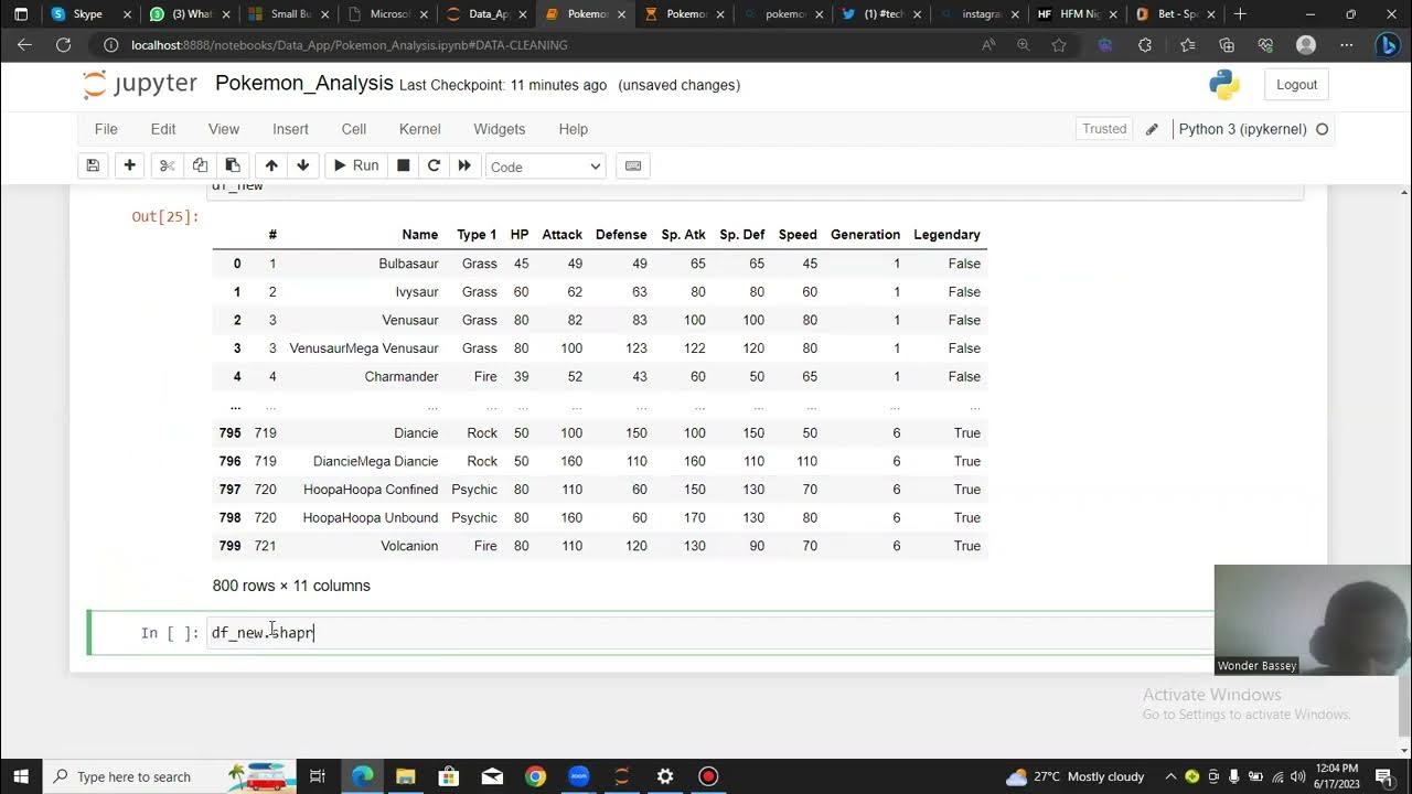 Python Data Analysis Pokemon Data Part1 - YouTube