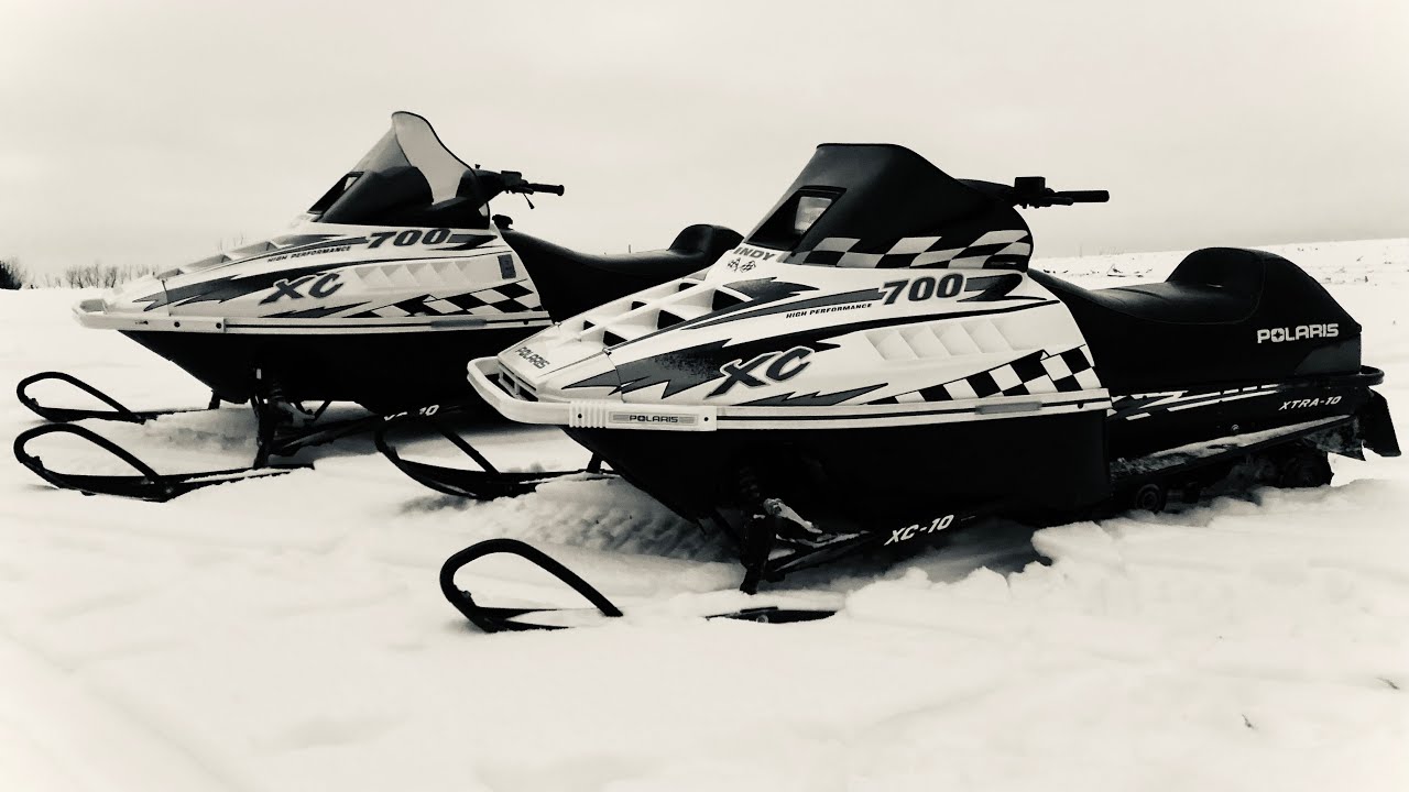 Twin 1998 Polaris XC 700's - YouTube