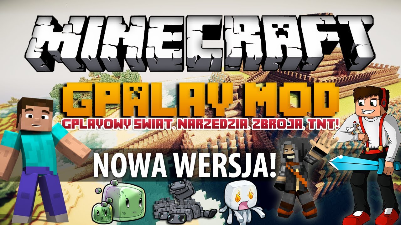 GPLAYOWY ŚWIAT, NARZĘDZIA, ZBROJA, TNT i więcej! Minecraft Mod - GPlay ...