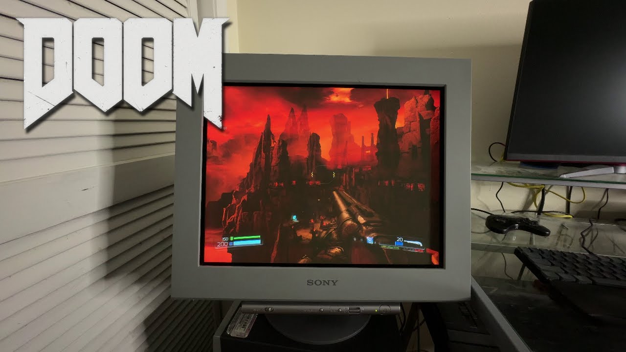 CRT Gaming 🖥️ Doom 2016 (PC) - YouTube