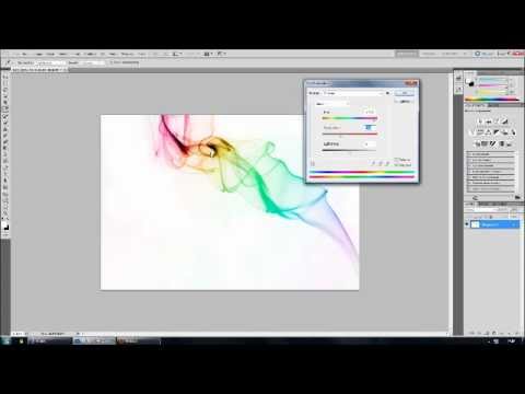 How to edit smoke photographs, Rainbow effect. - YouTube