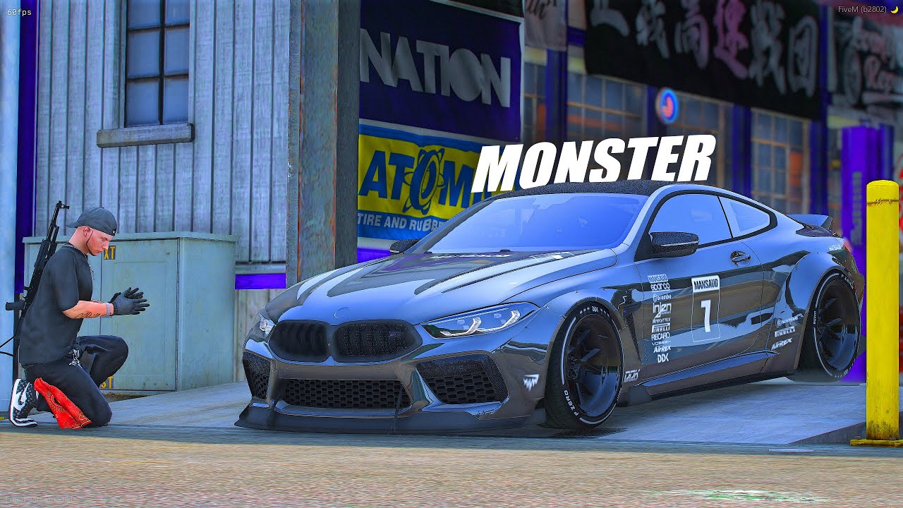MODIFIKASI MOBIL BMW M8 5000HP - GTA 5 ROLEPLAY - YouTube