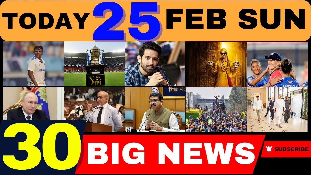 25 February 2024 Morning Big Breaking News || Morning Headlines Today ...