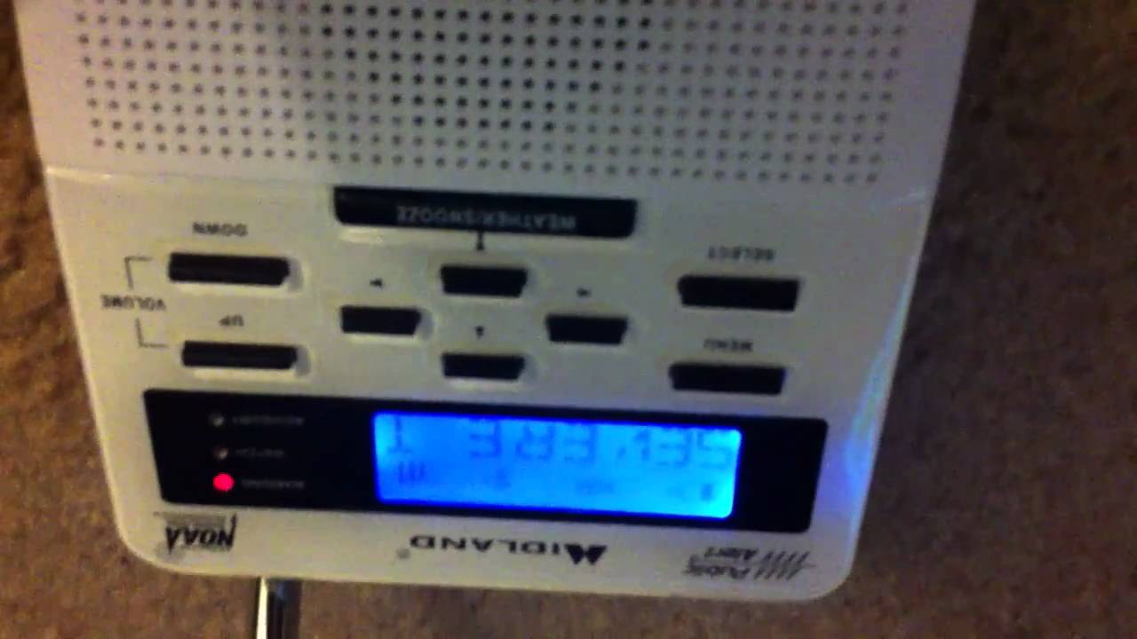 Tornado emergency on weather radio - YouTube