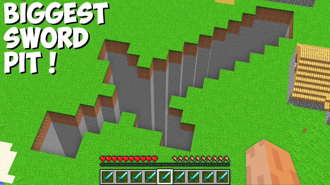 Where DOES THIS BIGGEST SWORD PIT LEAD in Minecraft ? CURSED SWORD ...