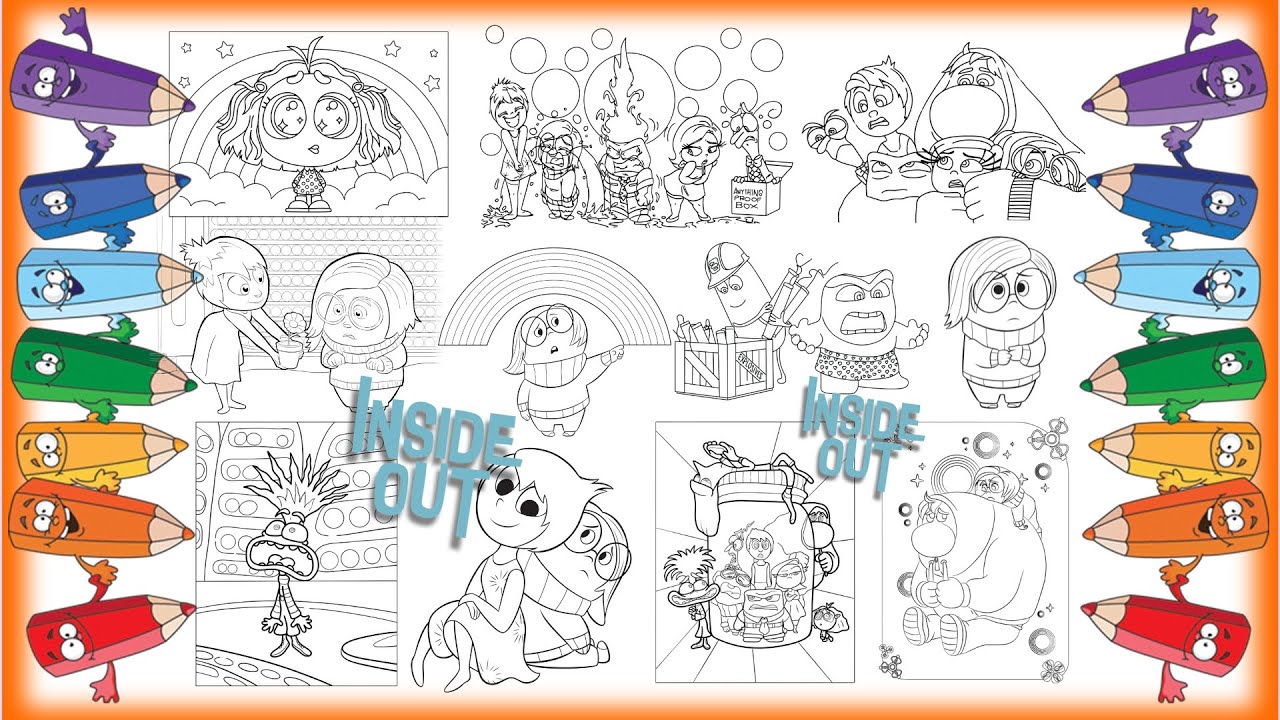 Inside Out 2 Mix Coloring Pages / How To Color All Emotions Inside Out ...