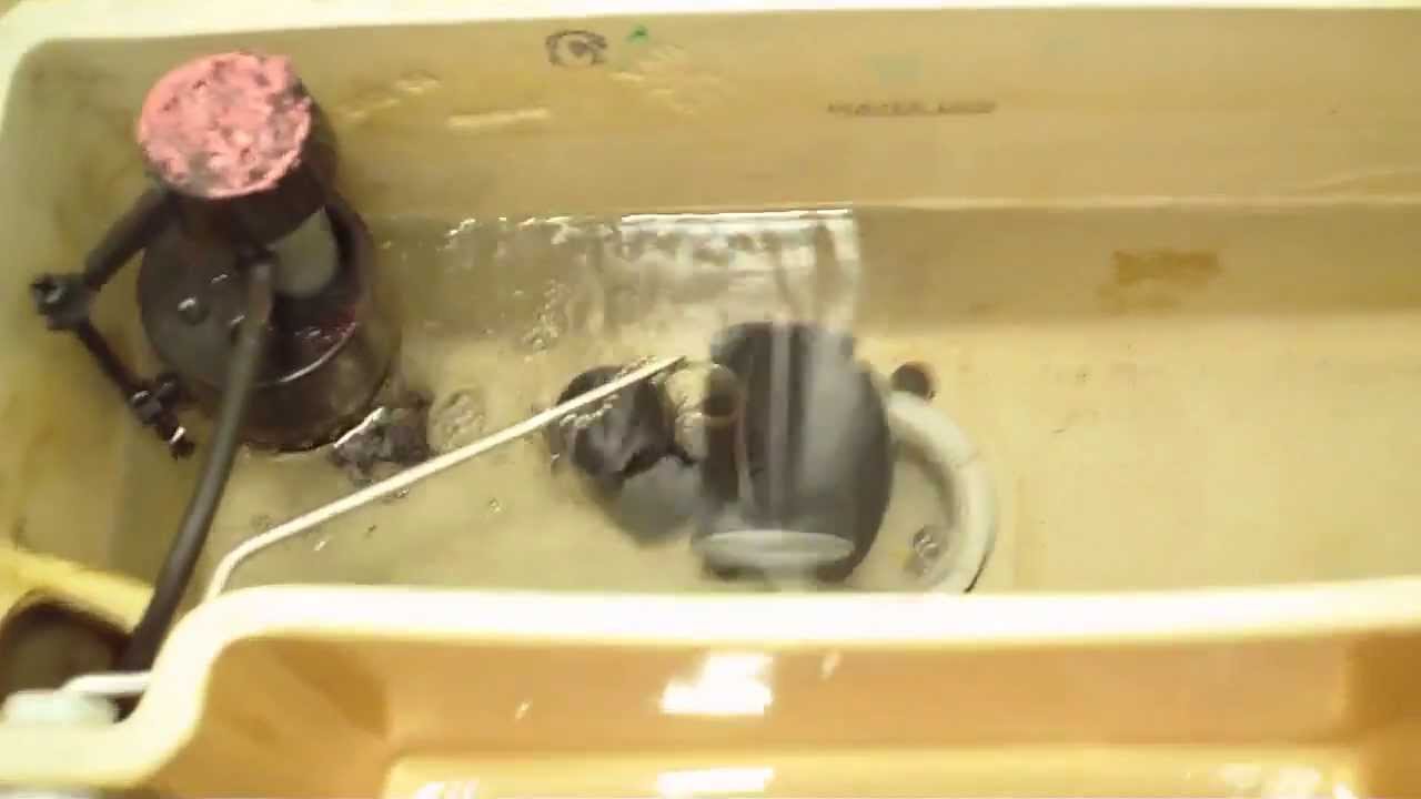 Standard Toilet Rettrofitted The First Flush ! - YouTube