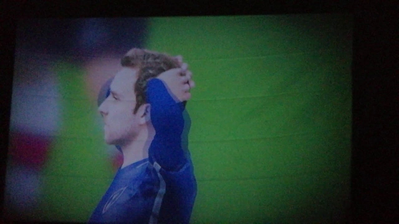 FIFA 18 on a 100inch projector screen - YouTube