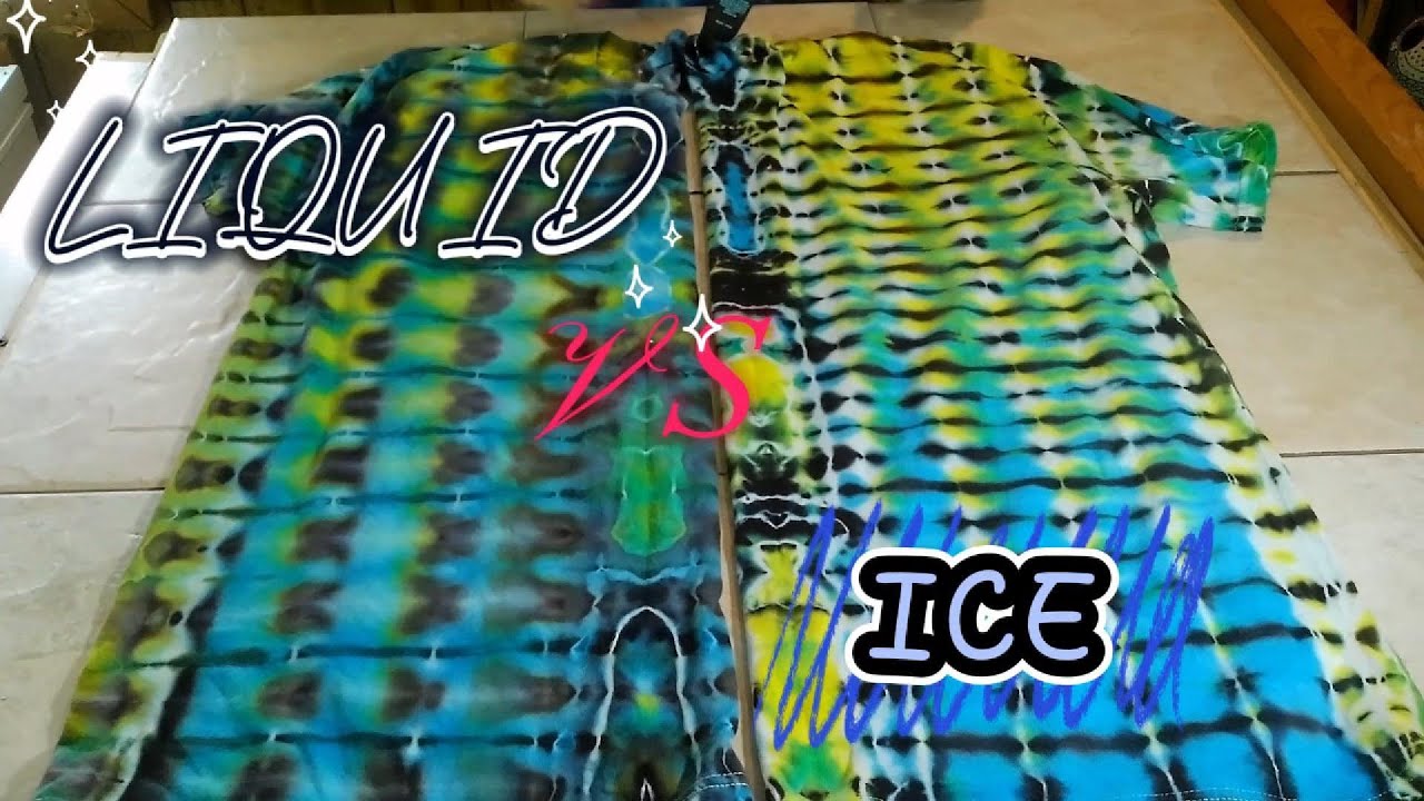 Liquid 🆚 Ice Dye: Color Matrix Experiment | Tie-Dye Tutorial - YouTube