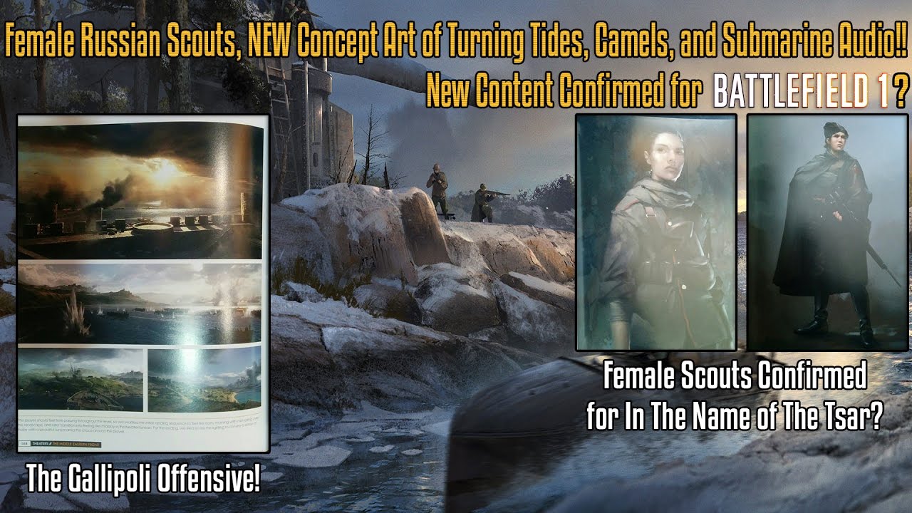 Battlefield 1- SUBMARINES AND CAMELS CONFIRMED! + NEW Concept Art for ...