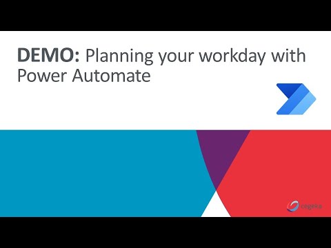 Planning your workday more efficiently with Power Automate - YouTube