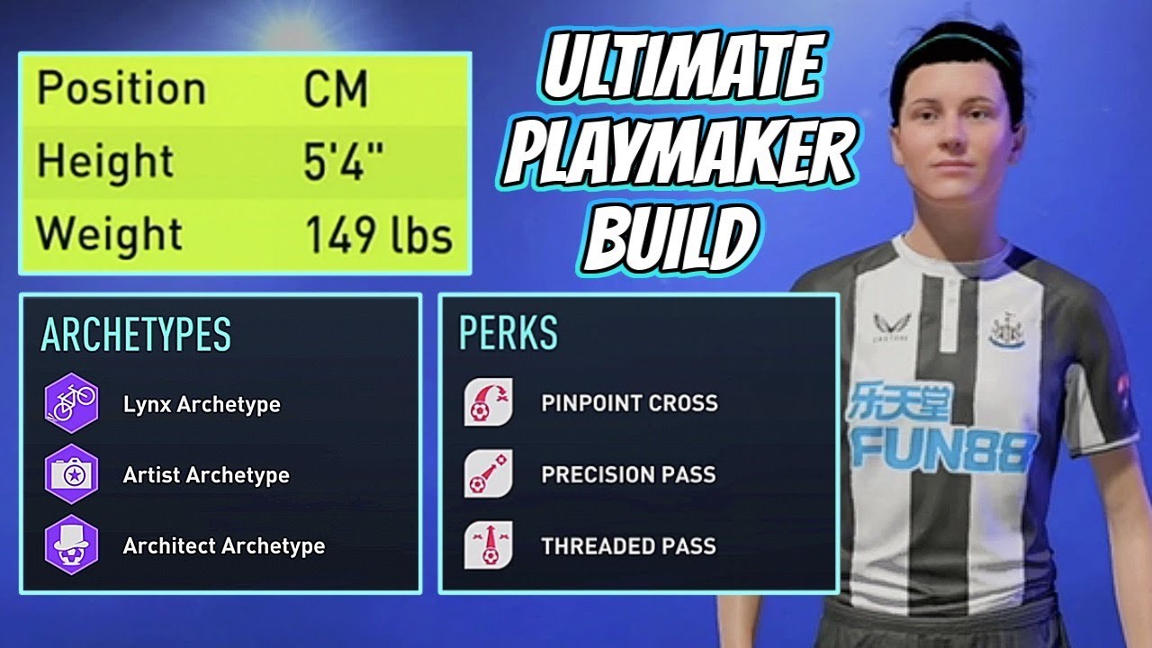 PERFECT PASSING! BEST PLAYMAKING MIDFIELDER (CM) BUILD in FIFA 22 PRO ...