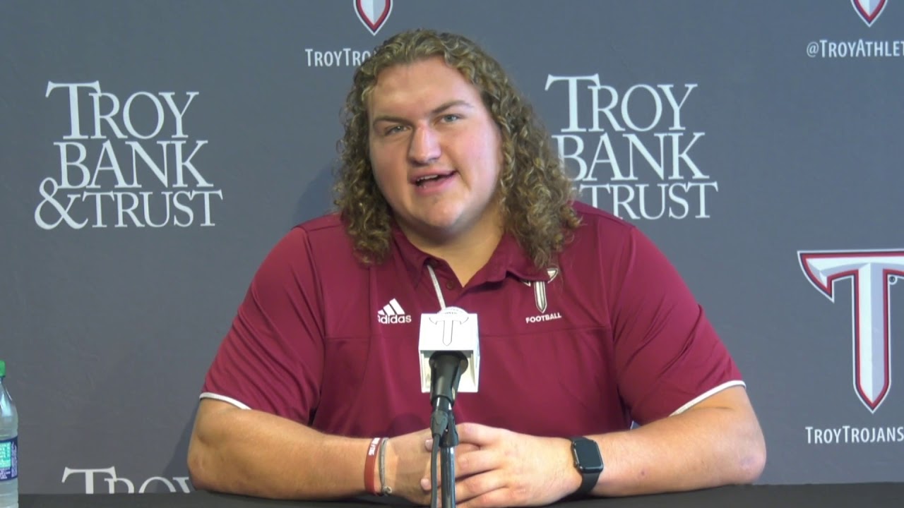 Troy Football Press Conference (Players) - South Alabama Game - YouTube