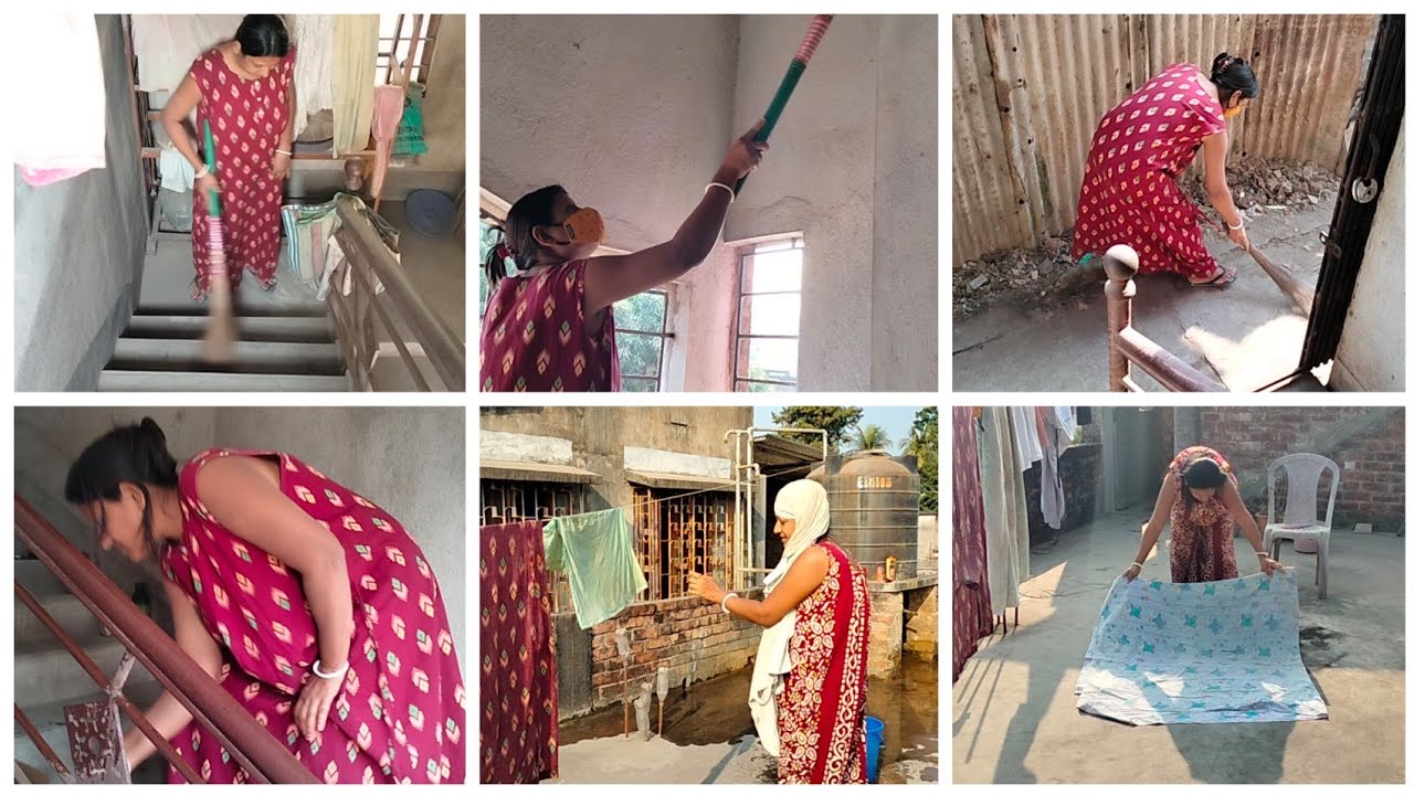 Cleaning Vlog ll Indian women weekly home cleaning routine - YouTube