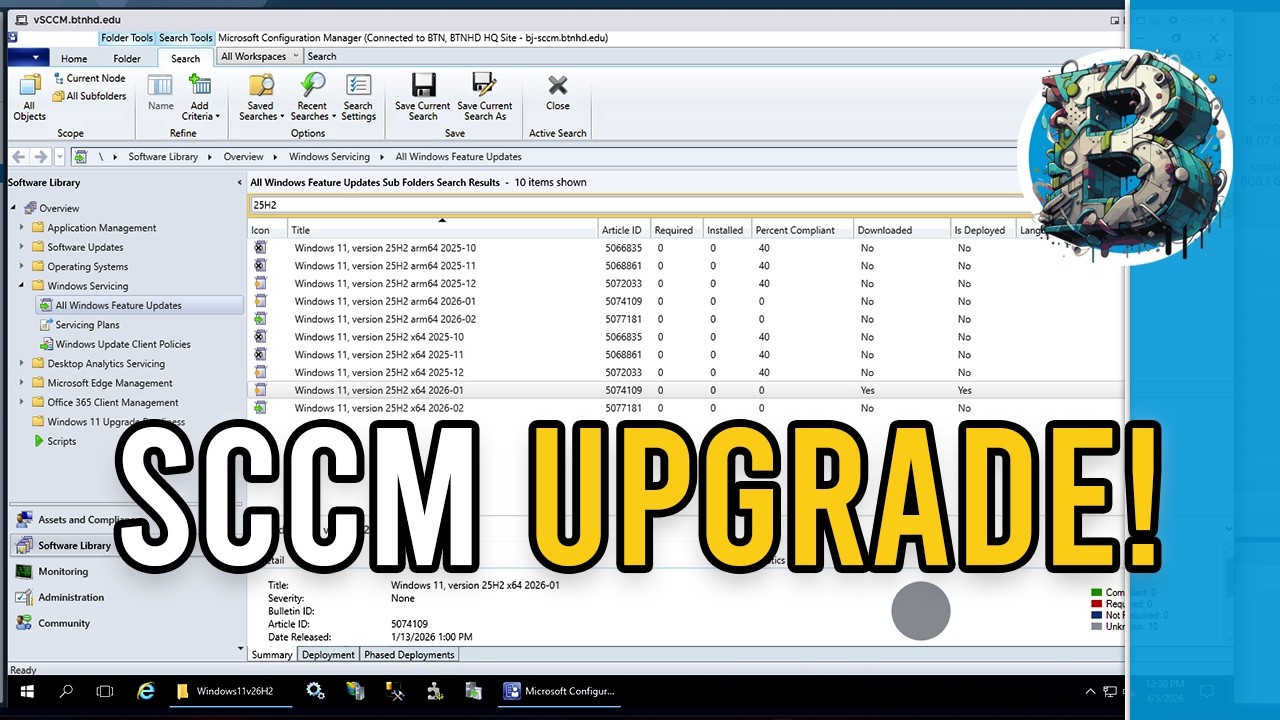 How to UPGRADE to Windows 11 25H2 or 26H1 Using SCCM Feature Updates ...