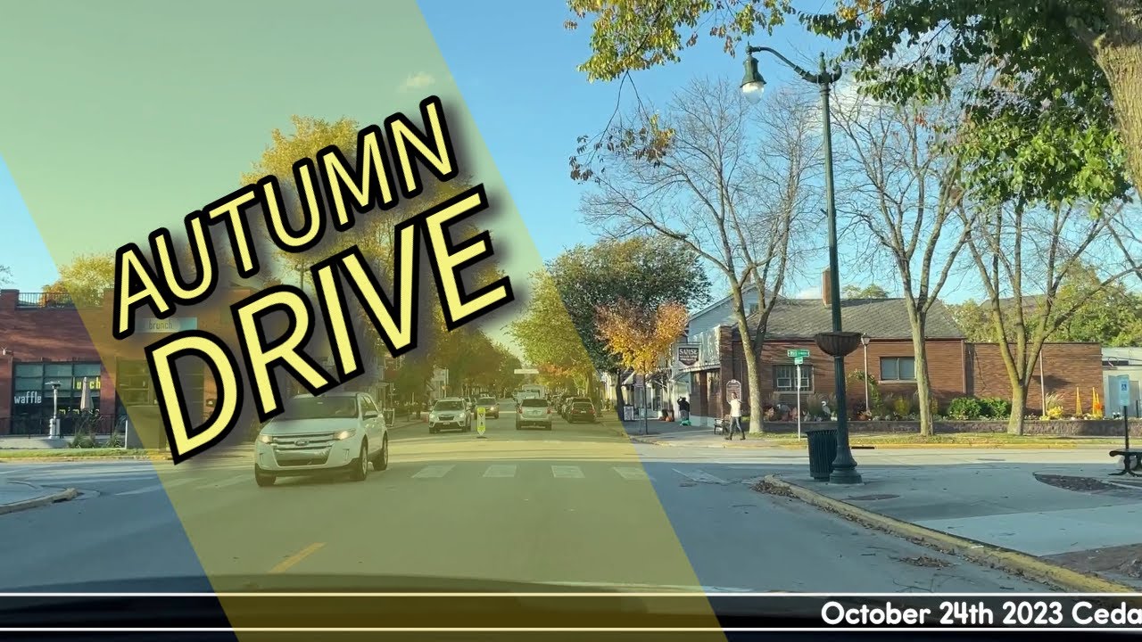 Fall Driving Columbia Road Cedarburg WI - YouTube