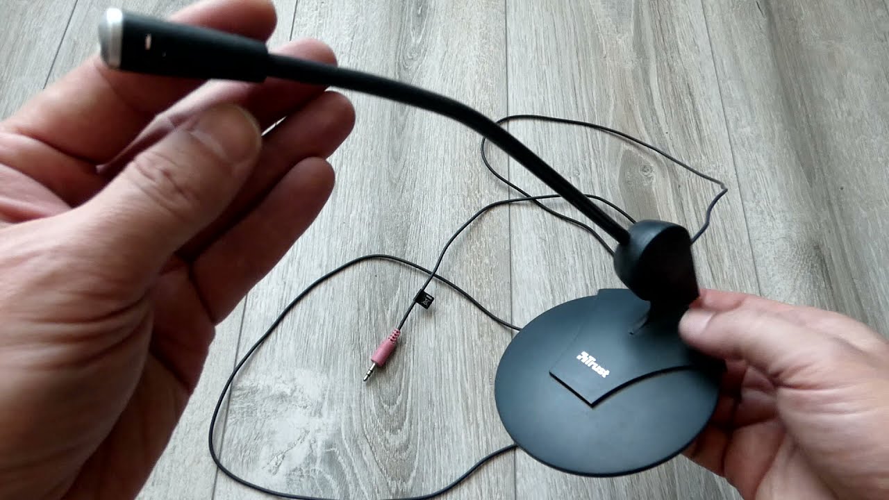 Микрофон Trust Primo Desk Microphone for PC and laptop (TR21674) - YouTube
