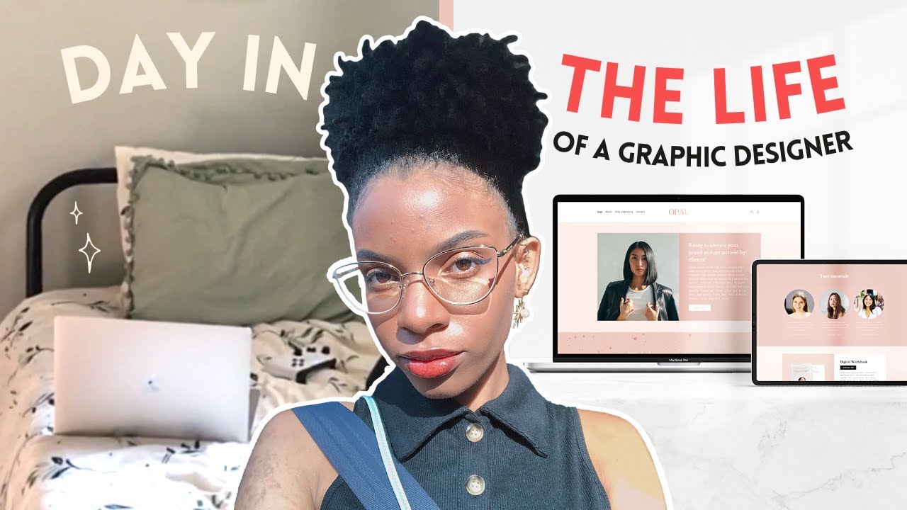 Day in the life of a Freelance Graphic Designer (July Vlog) - YouTube