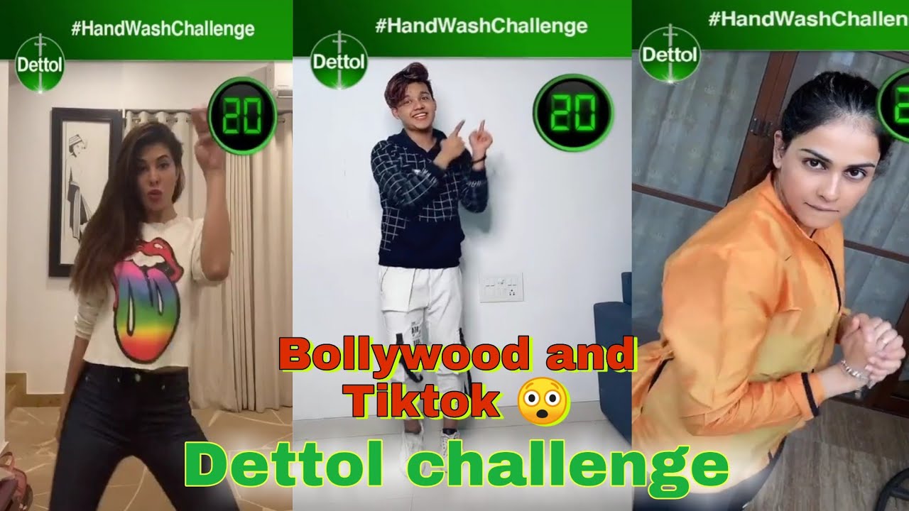 Bollywood and Tiktok star Watch challenge// Dettol challenge||# ...