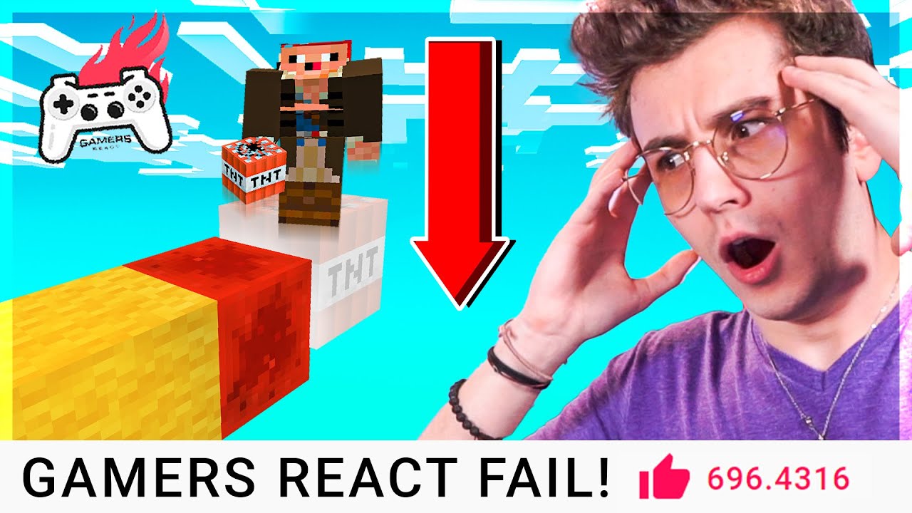 REAZIONE ai FAIL di GAMERS REACT su MINECRAFT ITA! - Hemerald Reaction ...