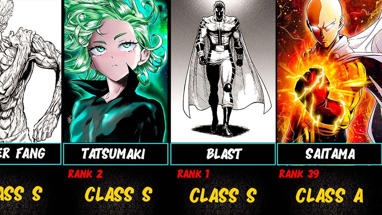 Strongest Heroes in One Punch Man And Their Ranks (Updated List!) - YouTube