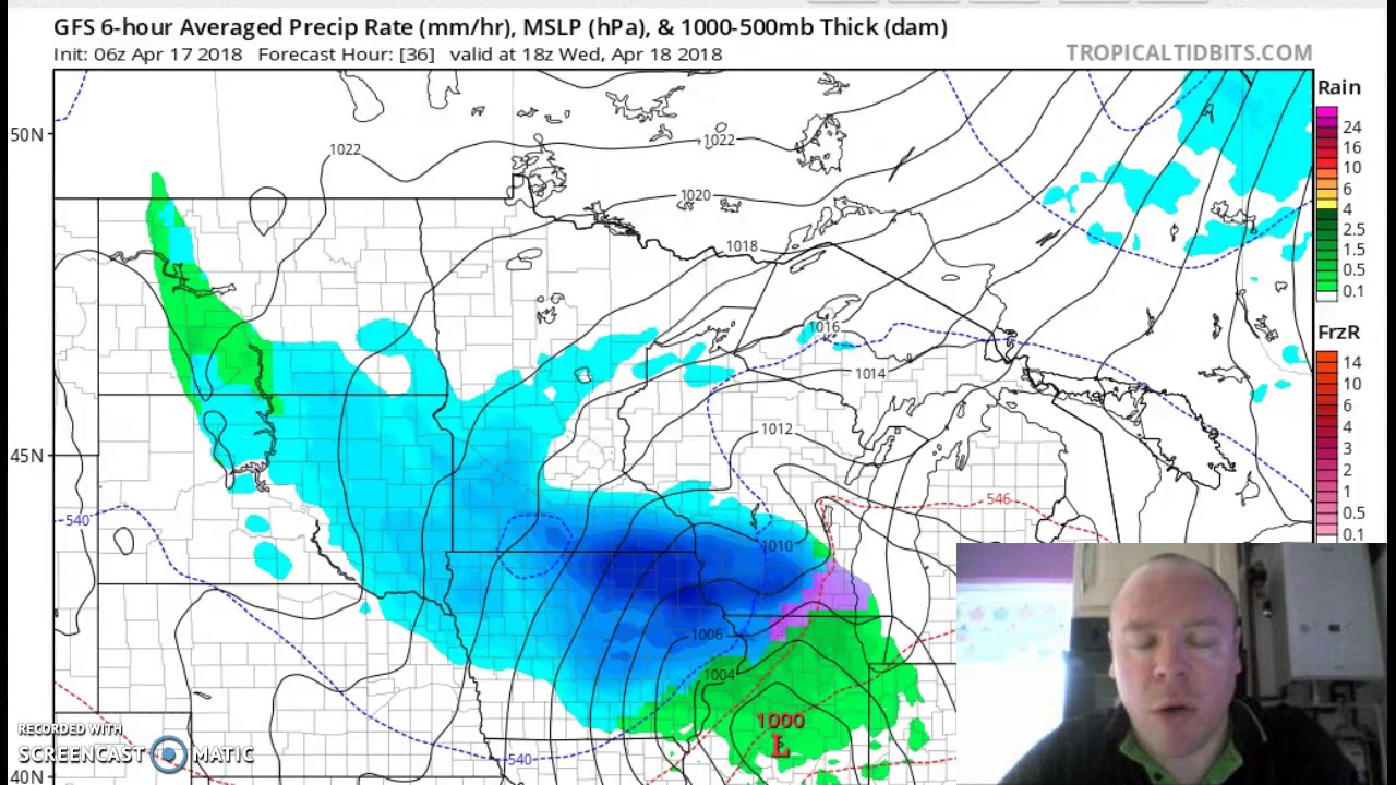 Another snow threat for Minneapolis in snowiest April ever - YouTube