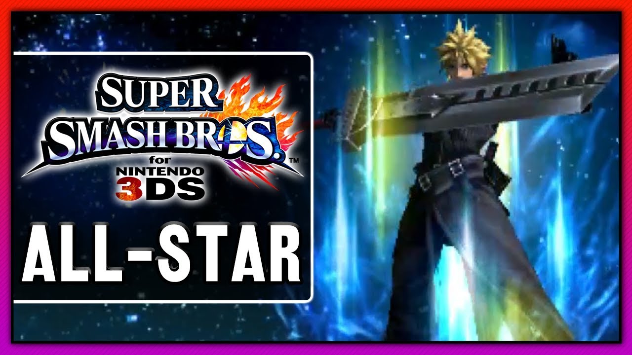 Super Smash Bros. for Nintendo 3DS - All-Star | Cloud - YouTube